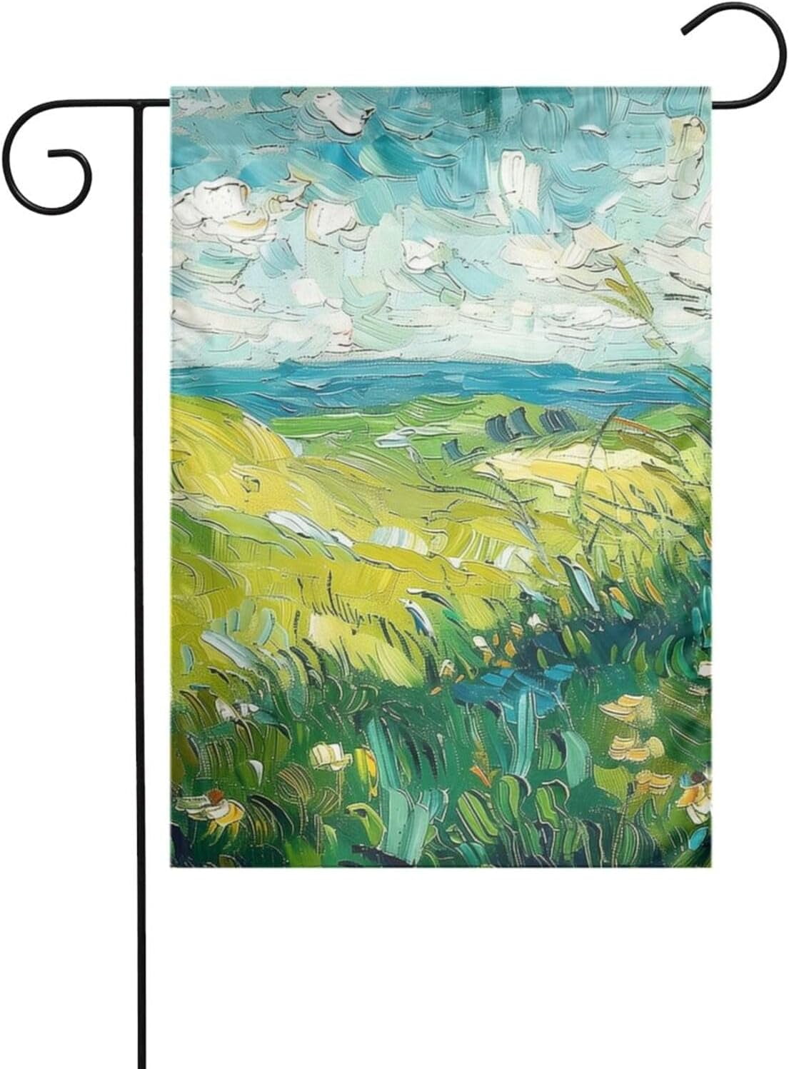 green grassy fields Garden Flags Double Sided,Garden Flags for All ...