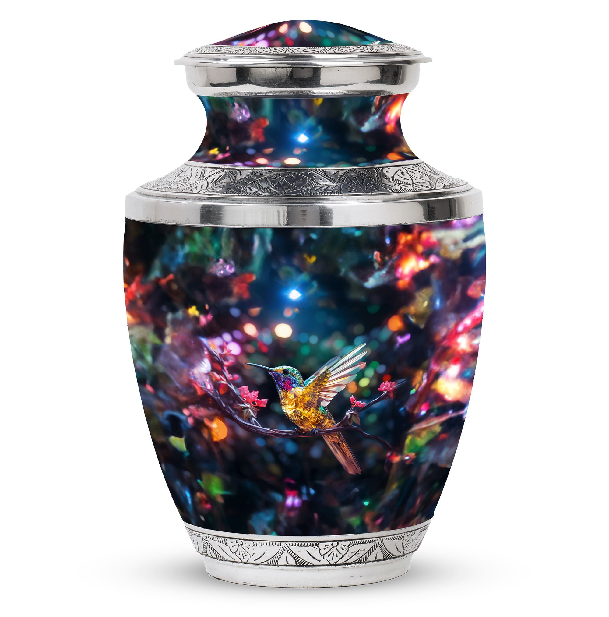 green humming bird Infinity Large Urn for Adult Male Ashes - Timeless Elegance Funeral Urns For ...