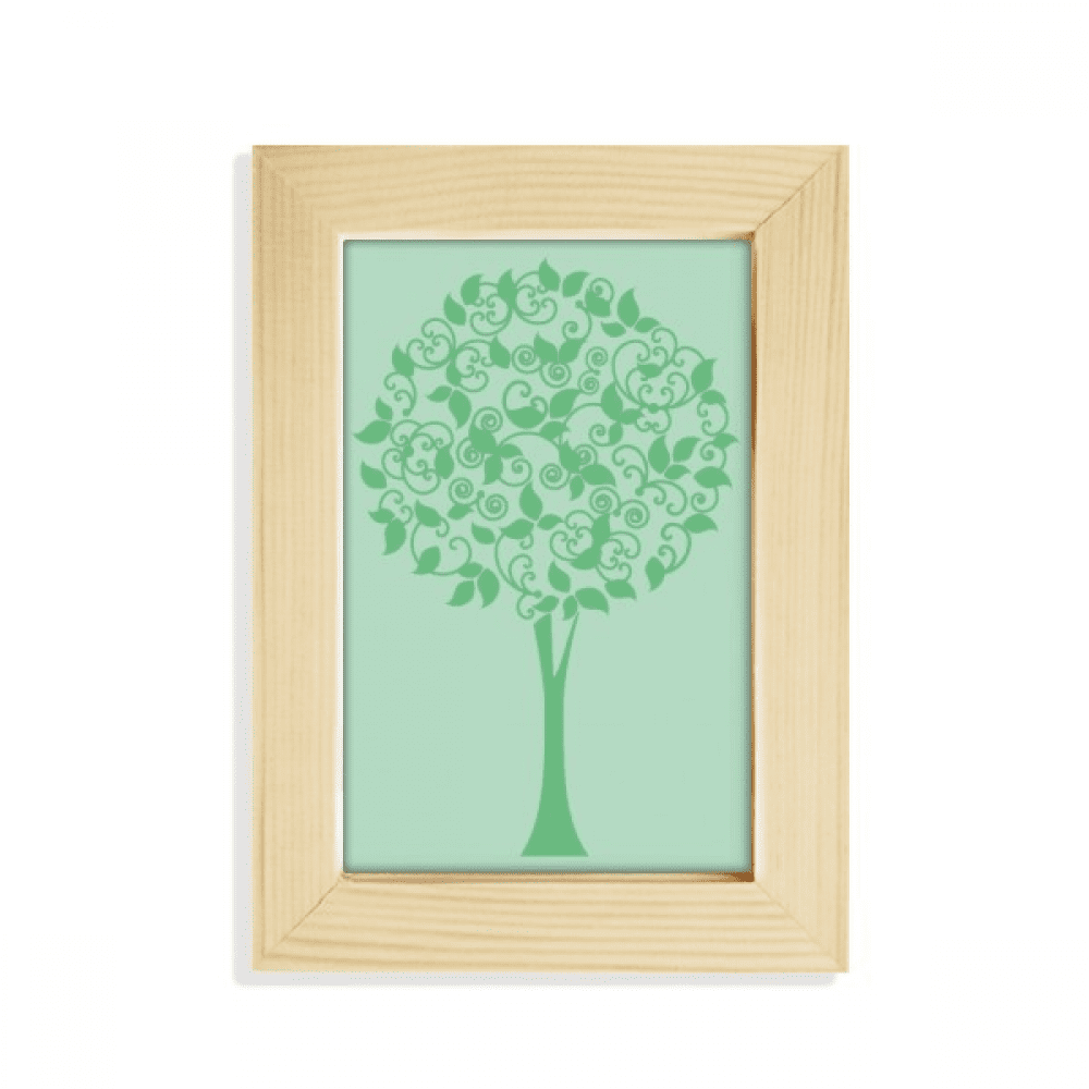 green round tree flower desktop display photo frame picture art ...