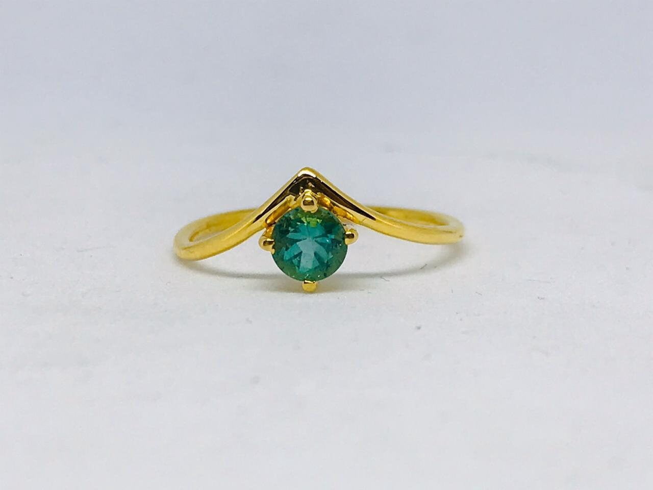 green saborite ring in 14k gold for women - Walmart.com