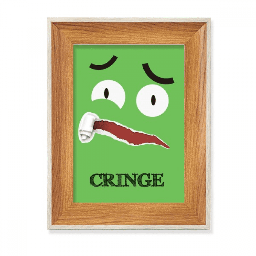 green scared emotion ce afraid desktop wooden photo frame display ...