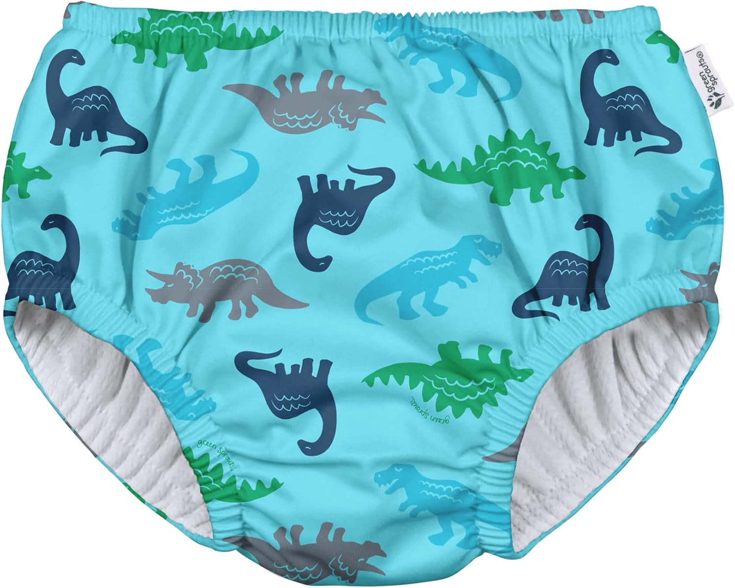 Green Sprouts Reusable Swim Diaper, Aqua Dino Design, 3T - Walmart.com