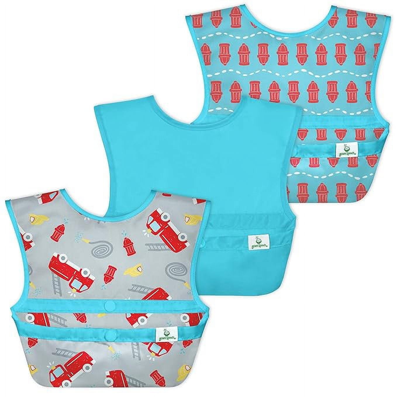 green sprouts Snap and Go Easy-wear Bibs for Baby & Toddler (3 pk ...