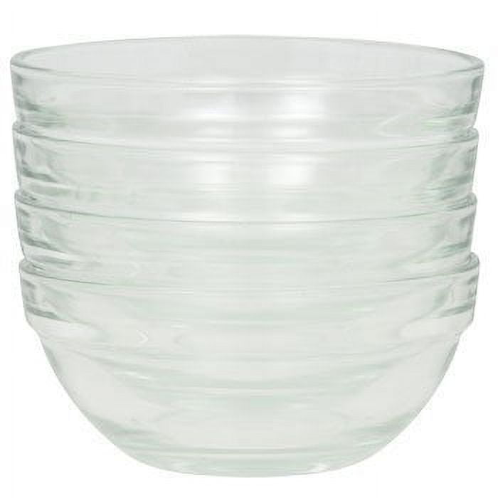 greenbrier mini prep bowls pack of 4, 3.5in, transparent - Walmart.com
