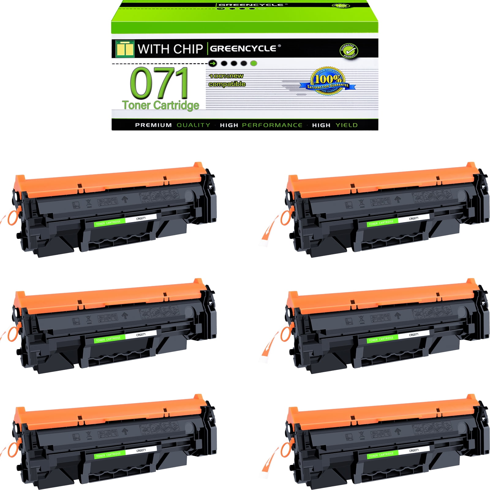 greencycle CRG071 With CHIP Compatible Replacement for Canon CRG 071 ...