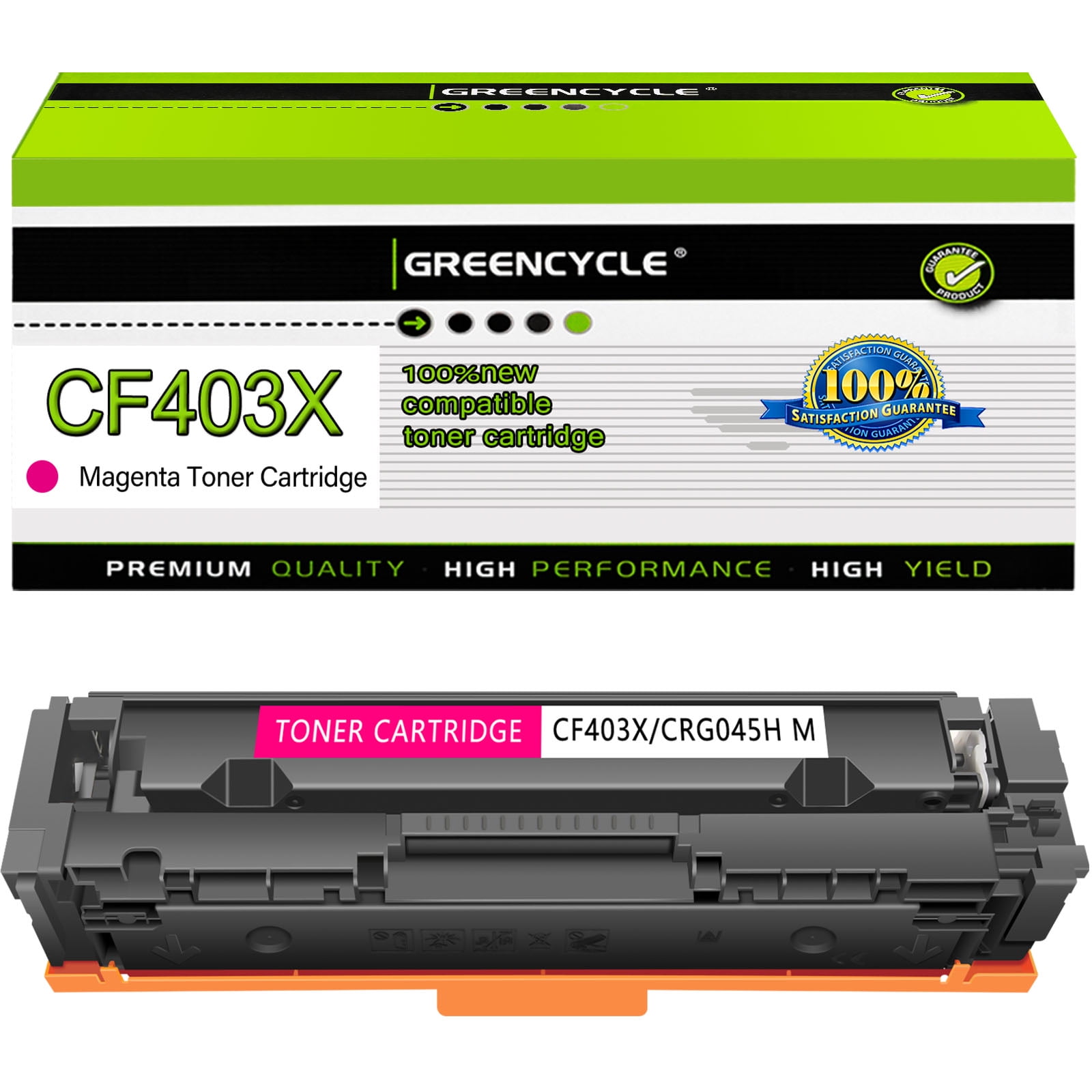 greencycle 1 Pack 201X CF403X Compatible Toner Cartridge Replacement ...