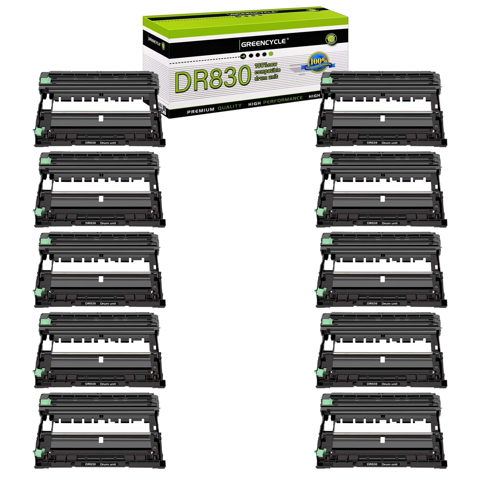 greencycle 10 Pack Compatible Drum Unit Replacement for Brother DR830 ...