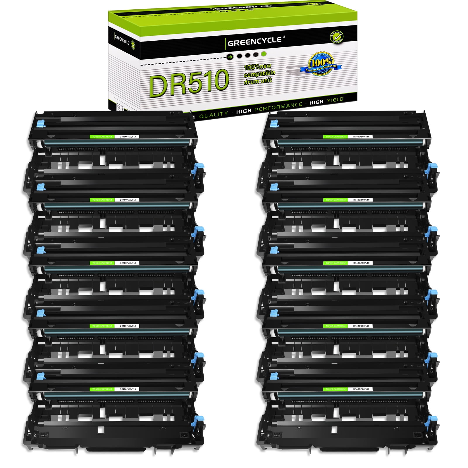 greencycle 10 Pack DR510 Drum Unit Compatible Replacement for Brother ...