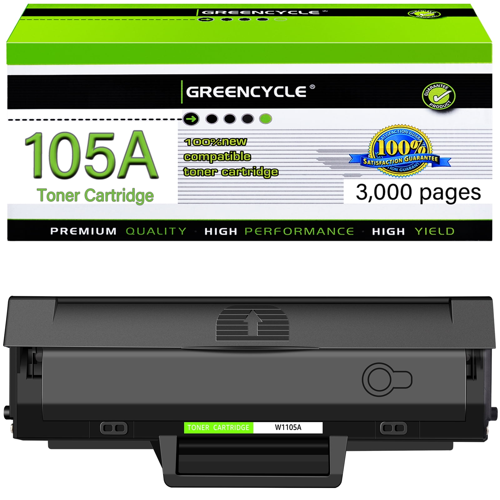 greencycle 105A Compatible Toner Cartridge Replacement for HP 105A 105 ...
