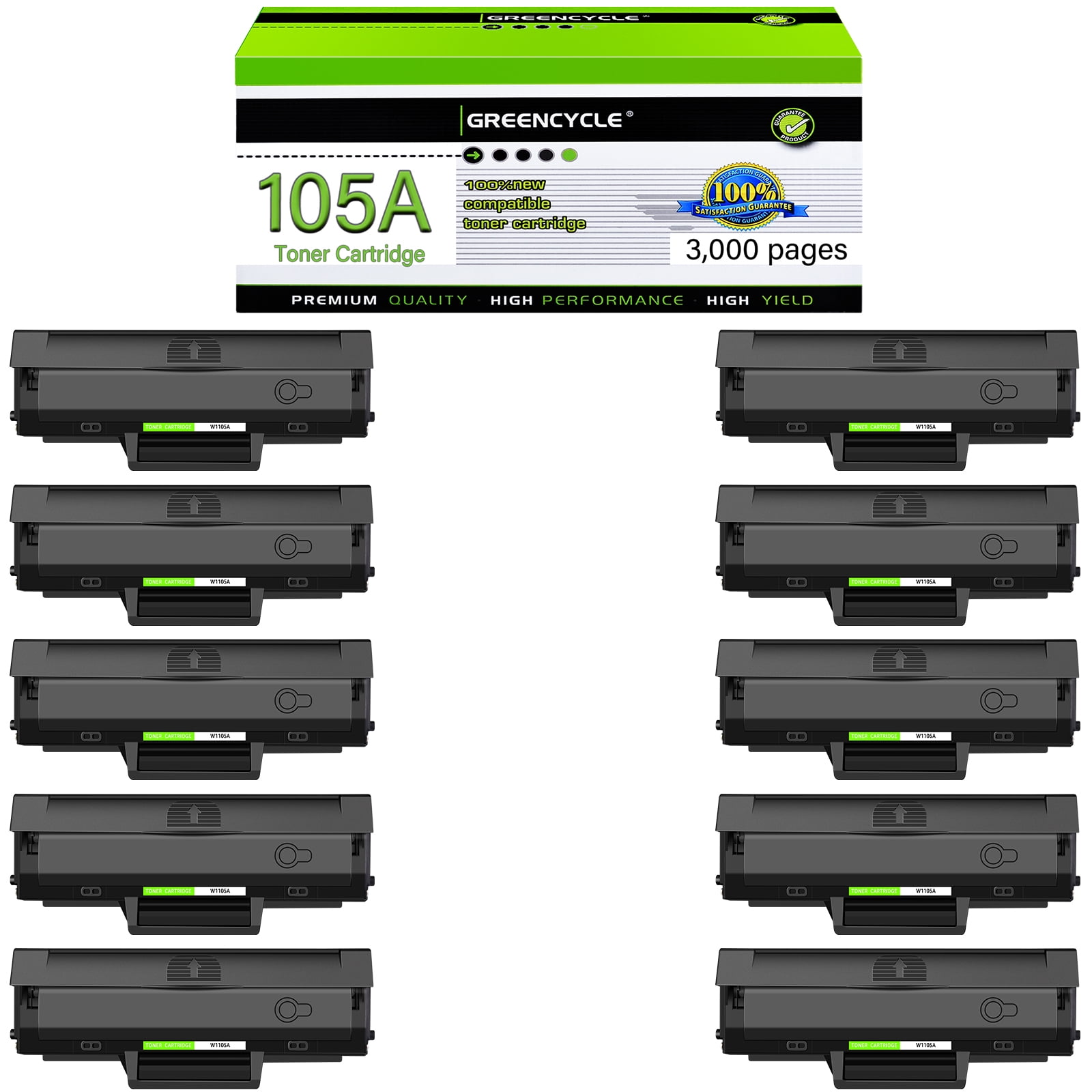 greencycle 105A Compatible Toner Cartridge Replacement for HP 105A 105 ...