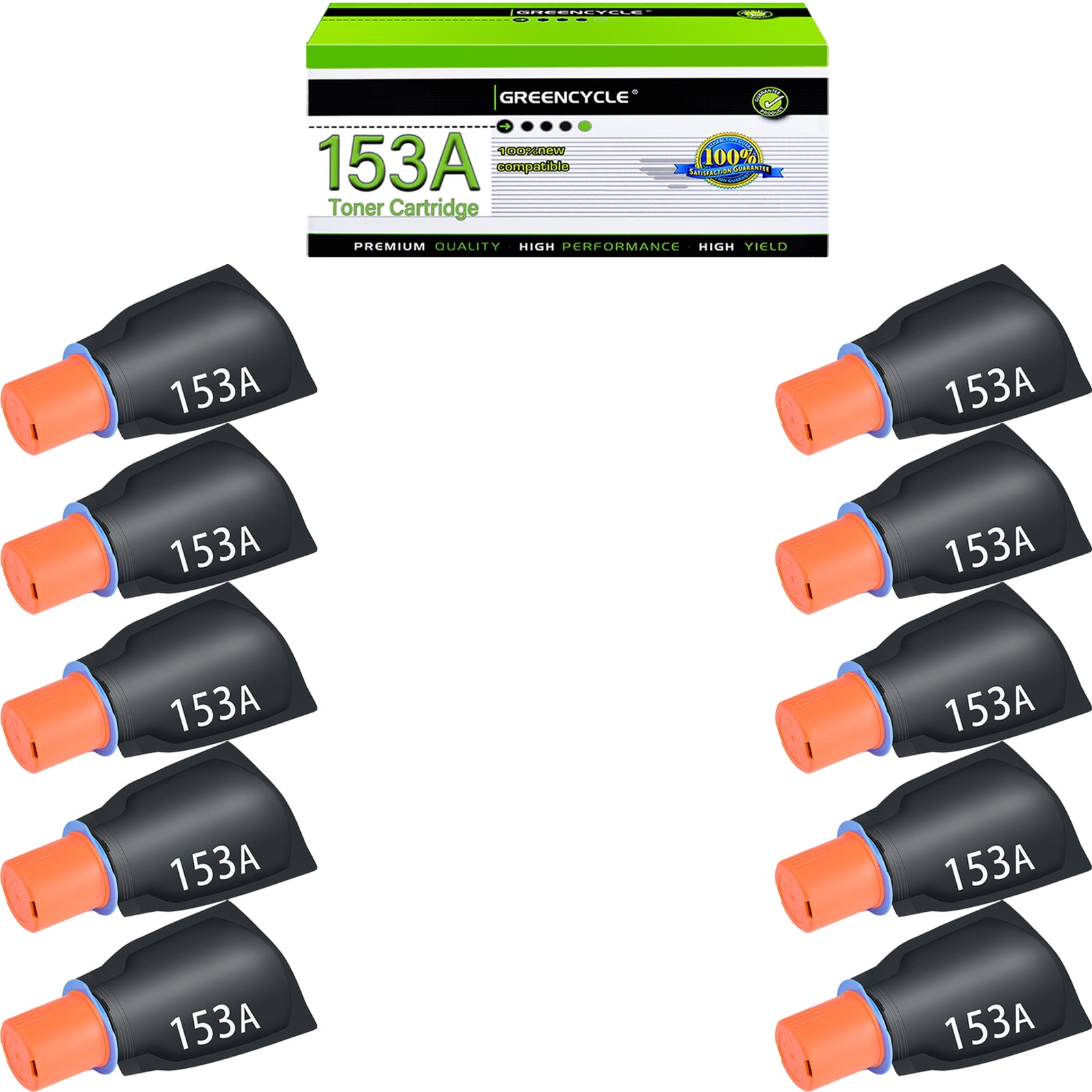 greencycle 153A Compatible Black Toner Reload Kit Replacement for HP ...