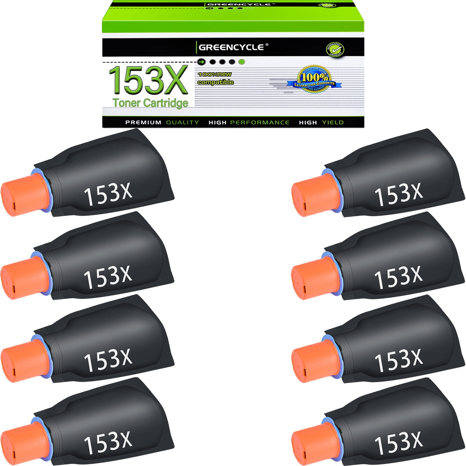 greencycle 153X Compatible Black Toner Reload Kit Replacement for HP ...