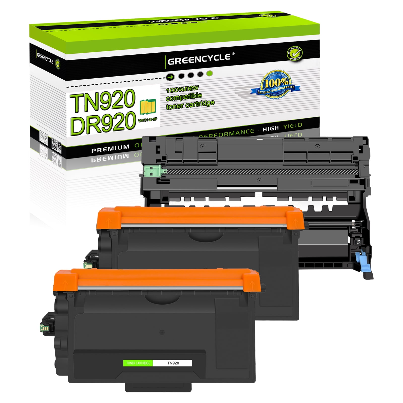 greencycle (2x TN920XL,1x DR920) Compatible Black Toner Cartridge and ...