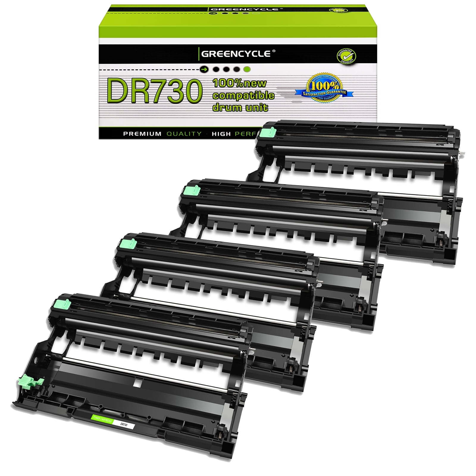 greencycle 4 Pack DR730 Drum Unit Compatible for Brother DR730 dr-730 ...