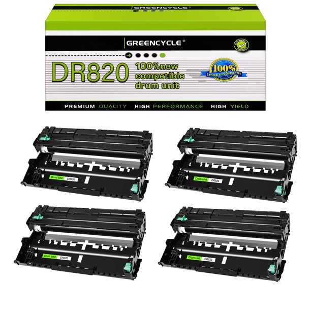 greencycle 4 Pack High Yield DR820 Drum Unit Compatible for Brother MFC-L5900DW HL-L6200DW MFC ...