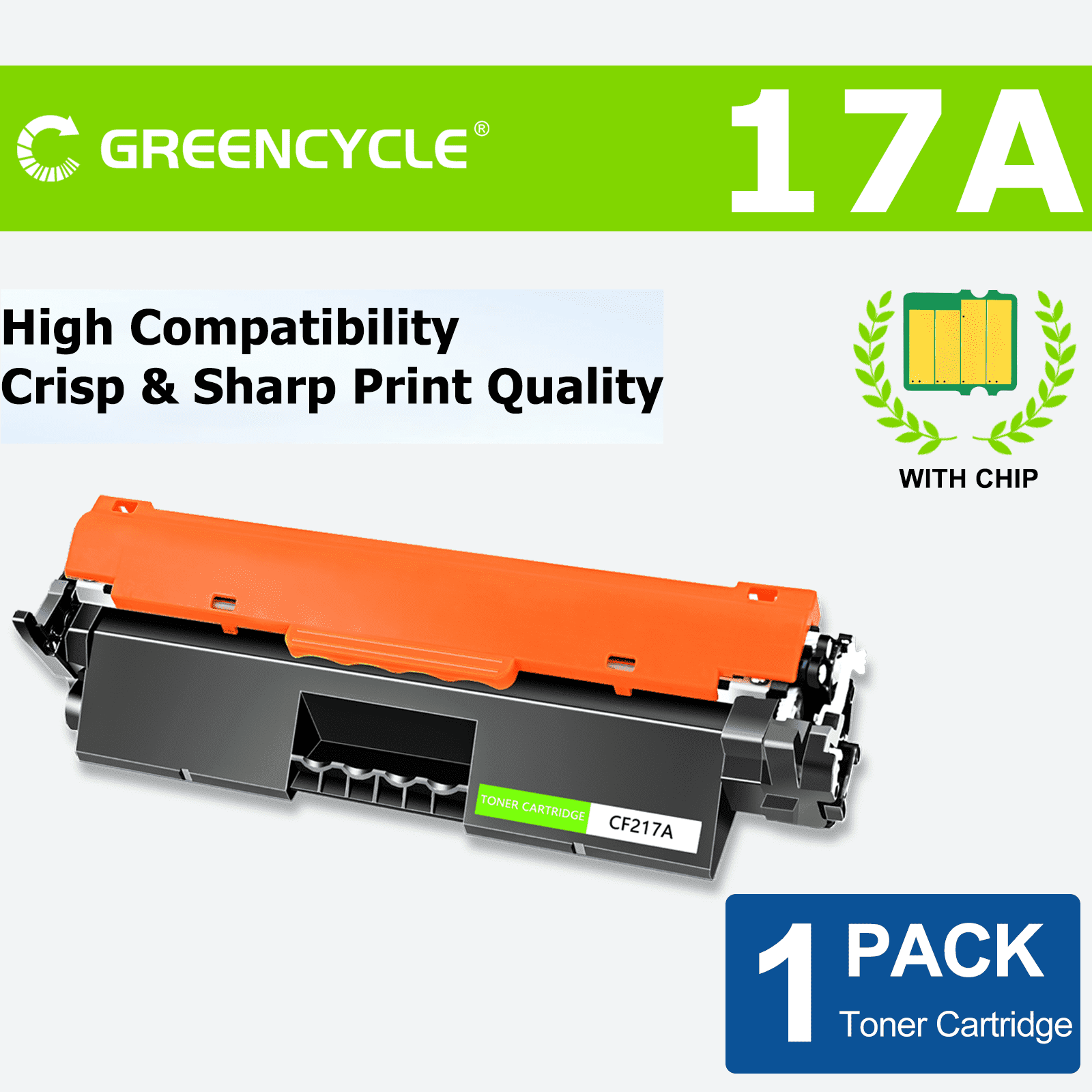 greencycle CF217A Toner Cartridge Replacement Compatible for HP 17A ...
