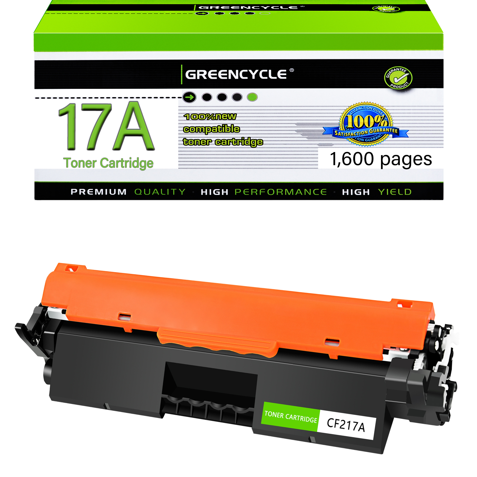 greencycle CF217A Toner Cartridge Replacement Compatible for HP 17A ...