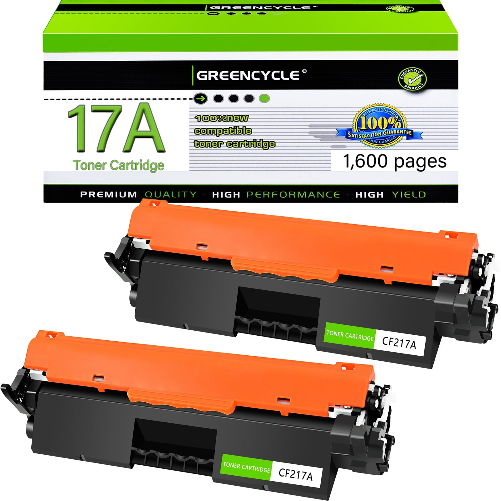 greencycle CF217A Toner Cartridge Replacement Compatible for HP 17A ...