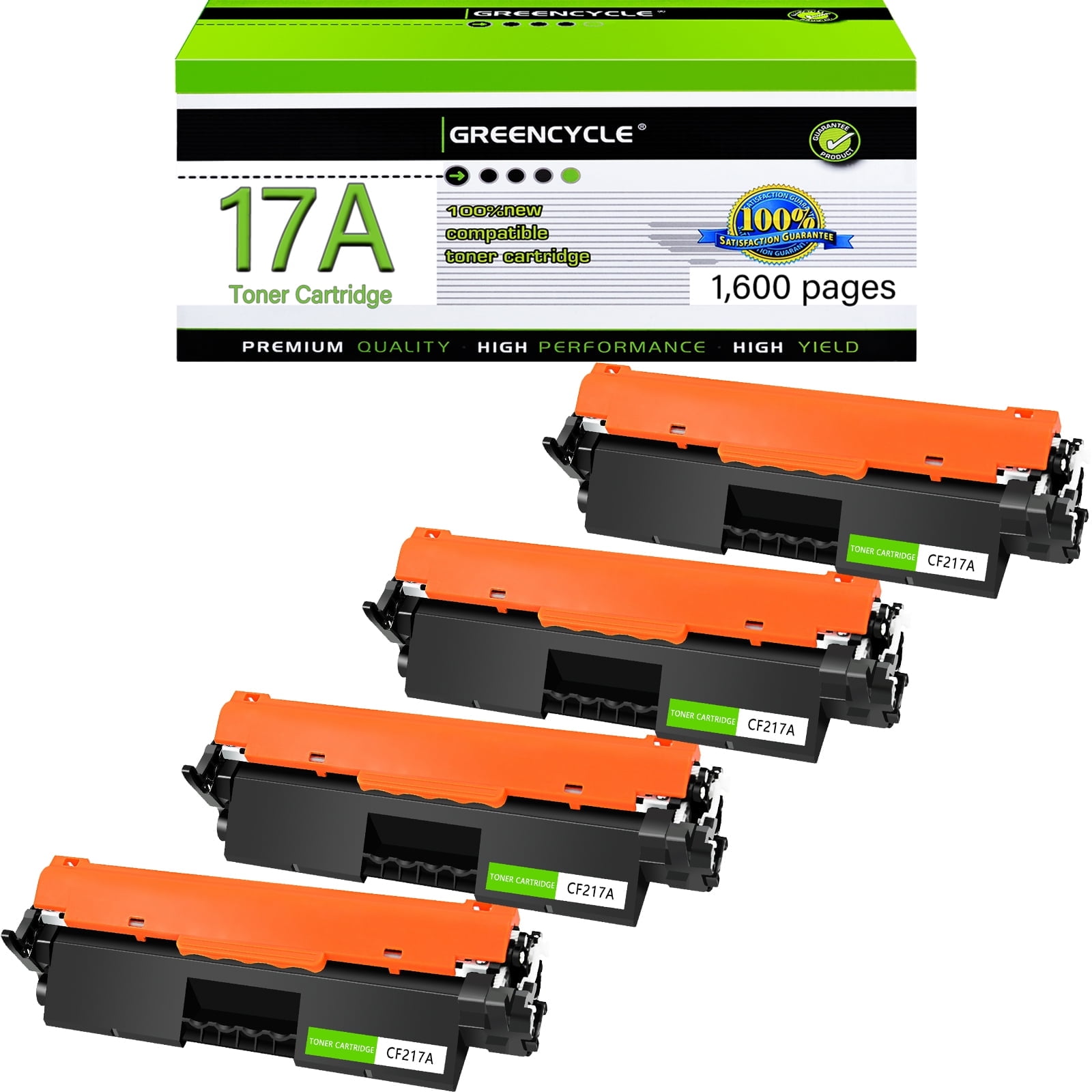 greencycle CF217A Toner Cartridge Replacement Compatible for HP 17A ...