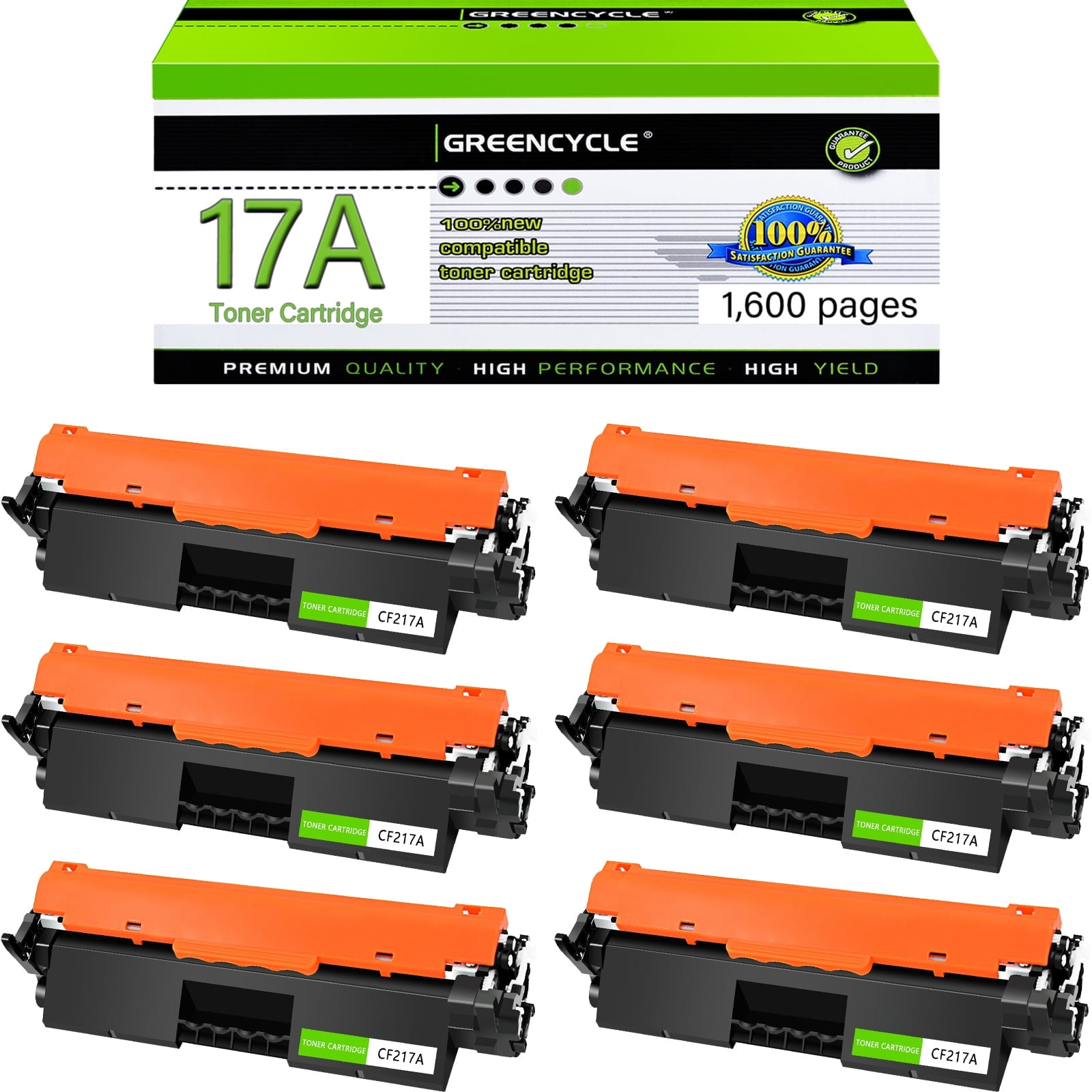 greencycle CF217A Toner Cartridge Replacement Compatible for HP 17A ...