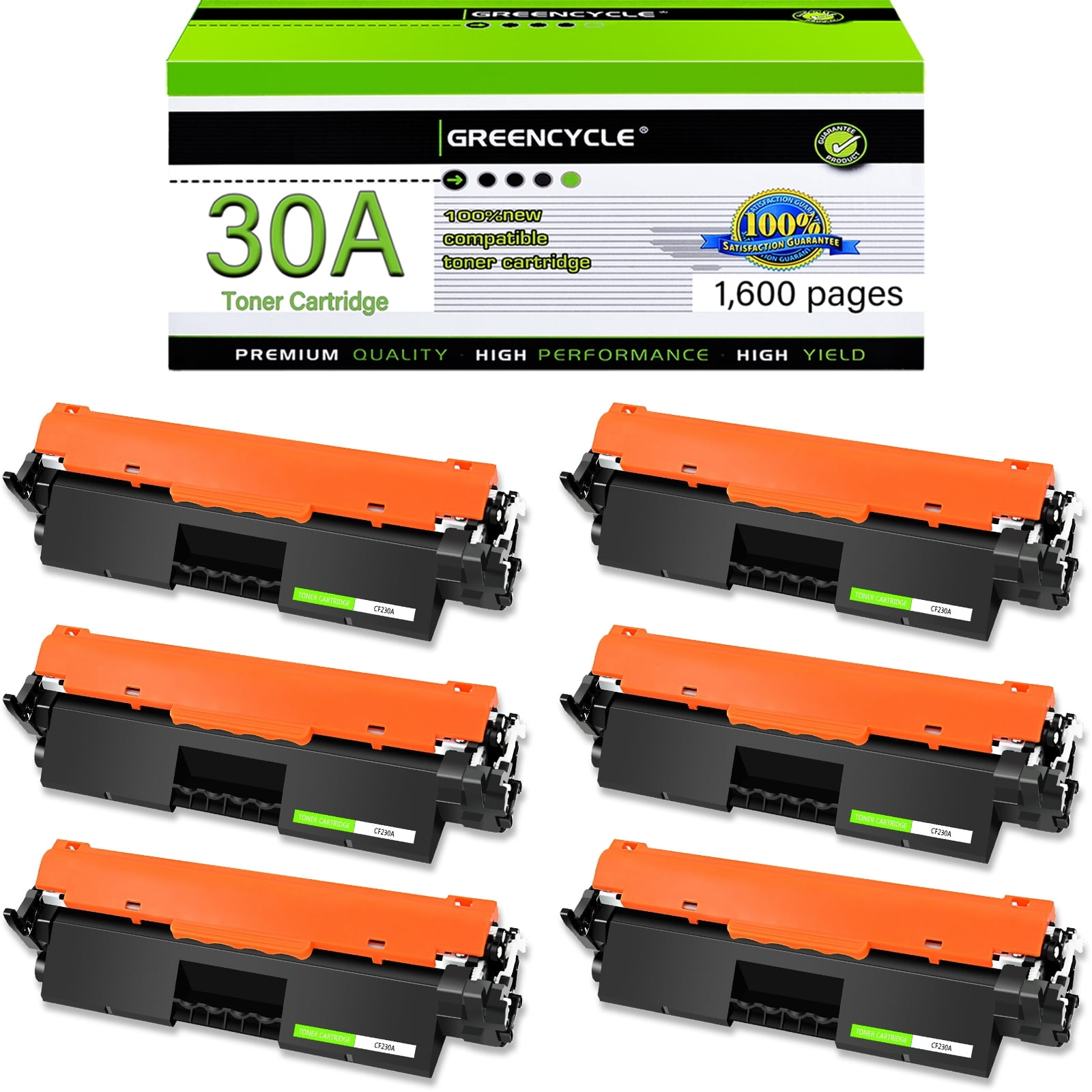 greencycle CF230A Toner Cartridge Replacement Compatible for HP 30A ...