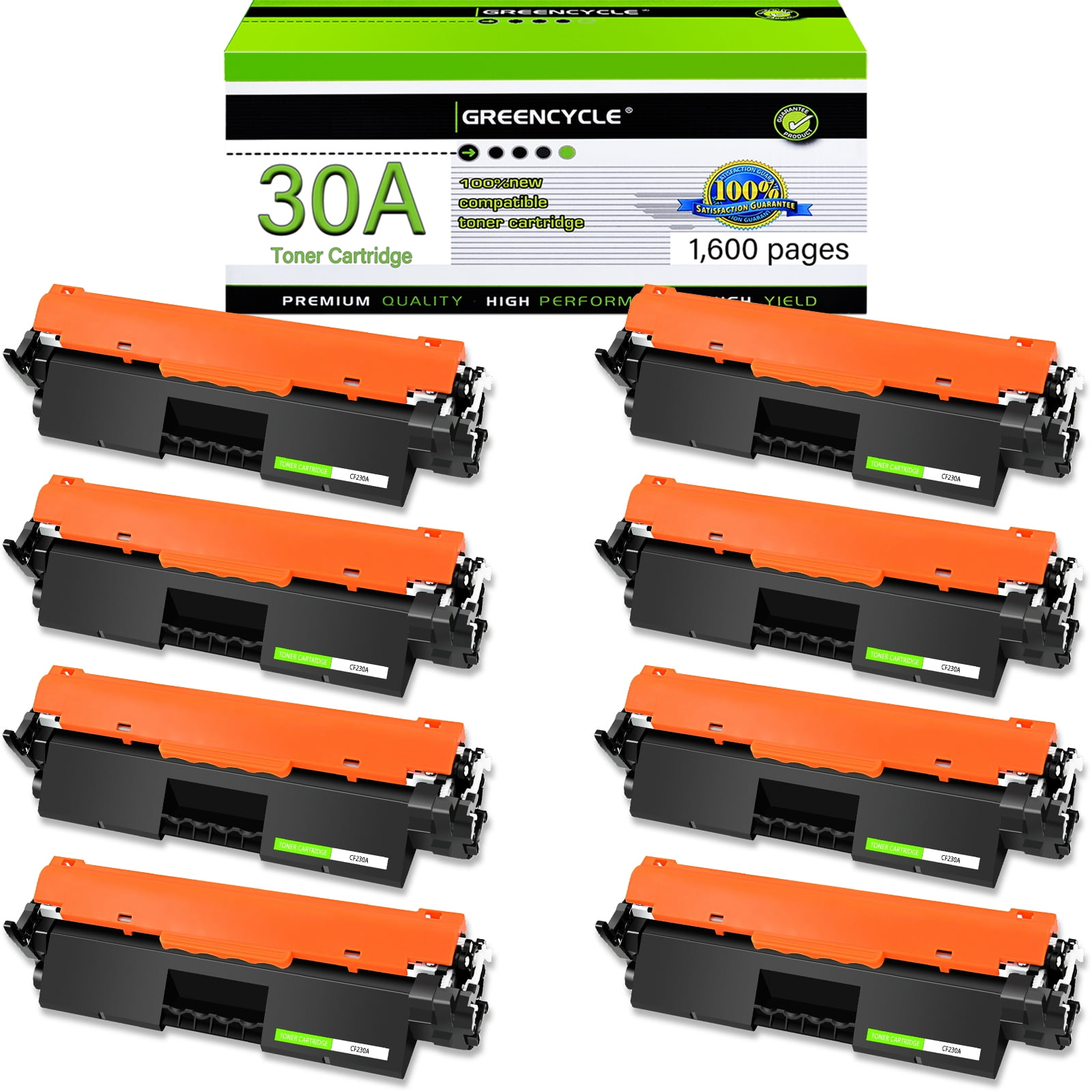 greencycle CF230A Toner Cartridge Replacement Compatible for HP 30A Black Toner Cartridge ...