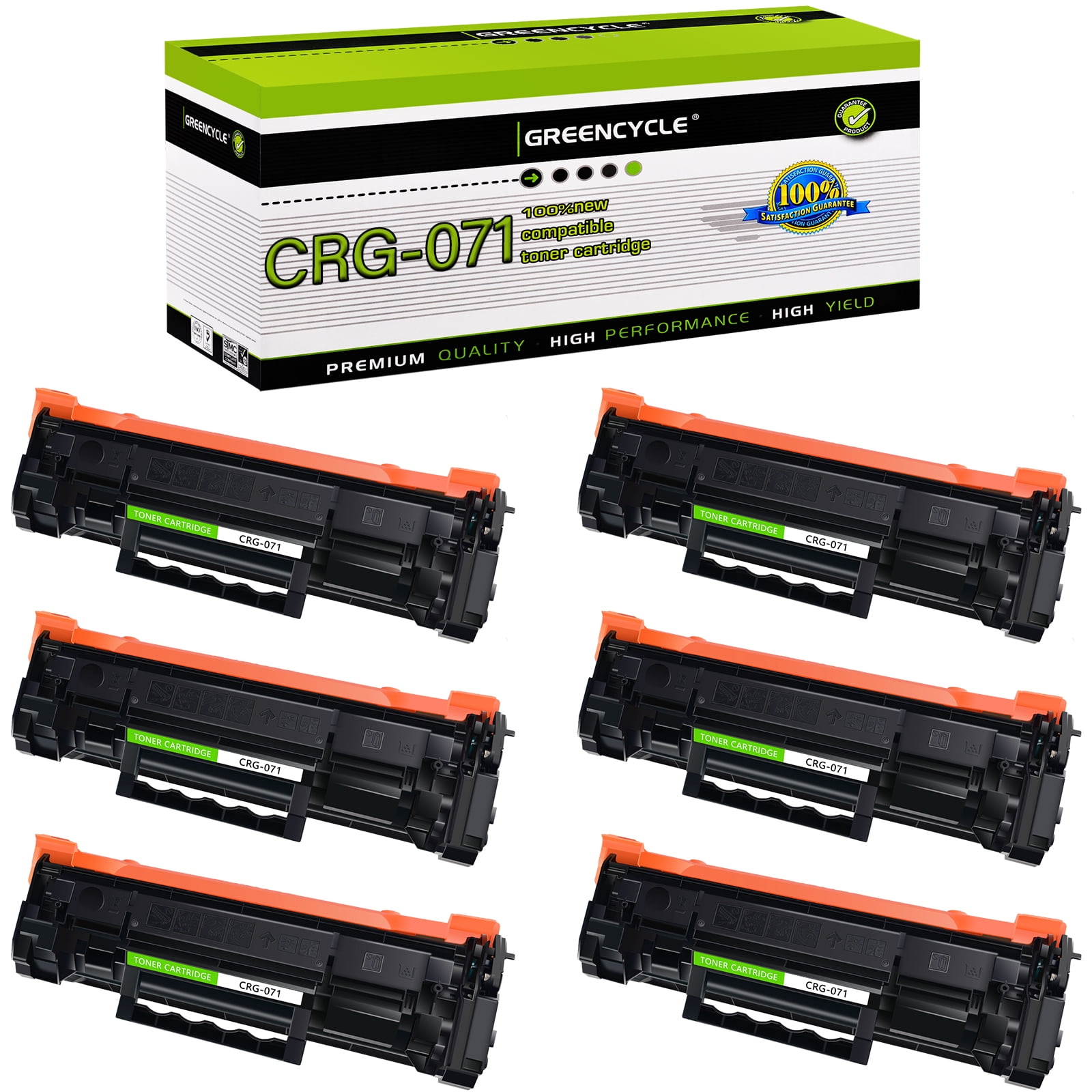 greencycle CRG071 Toner Cartridge Replacement Compatible for CANON 071 ...