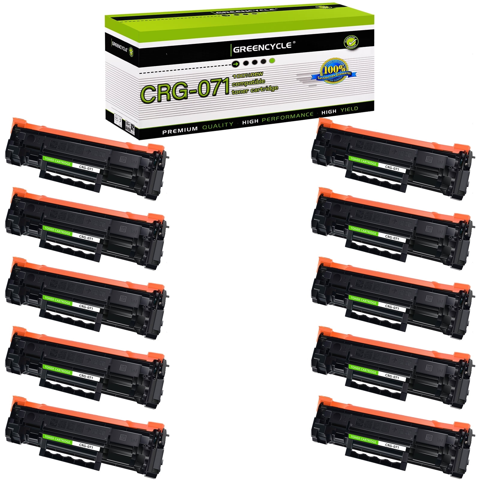 greencycle CRG071 Toner Cartridge Replacement Compatible for CANON 071 ...