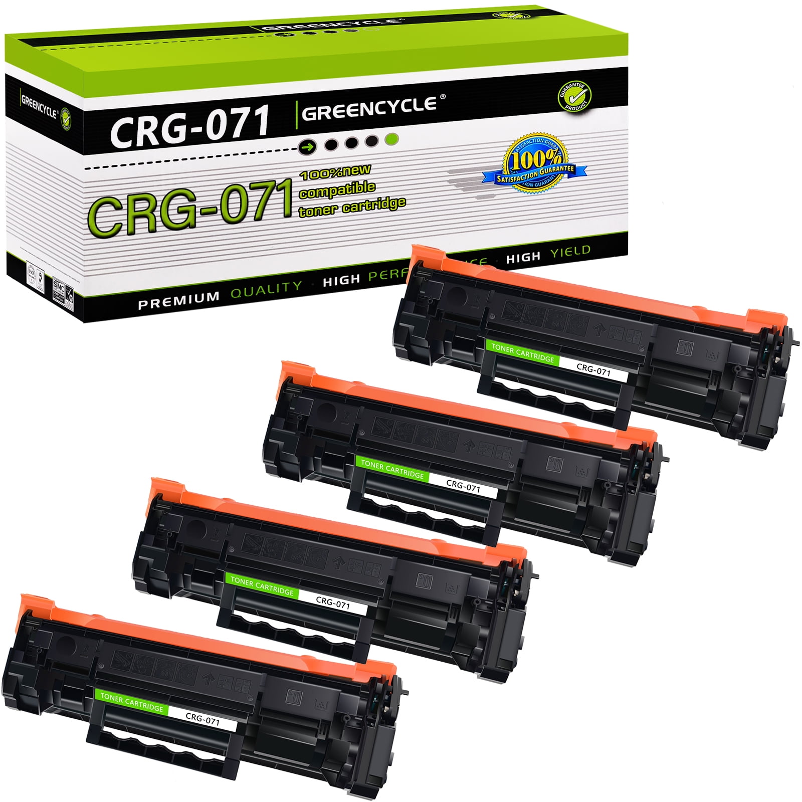 greencycle CRG071 Toner Cartridge Replacement Compatible for CANON 071 ...