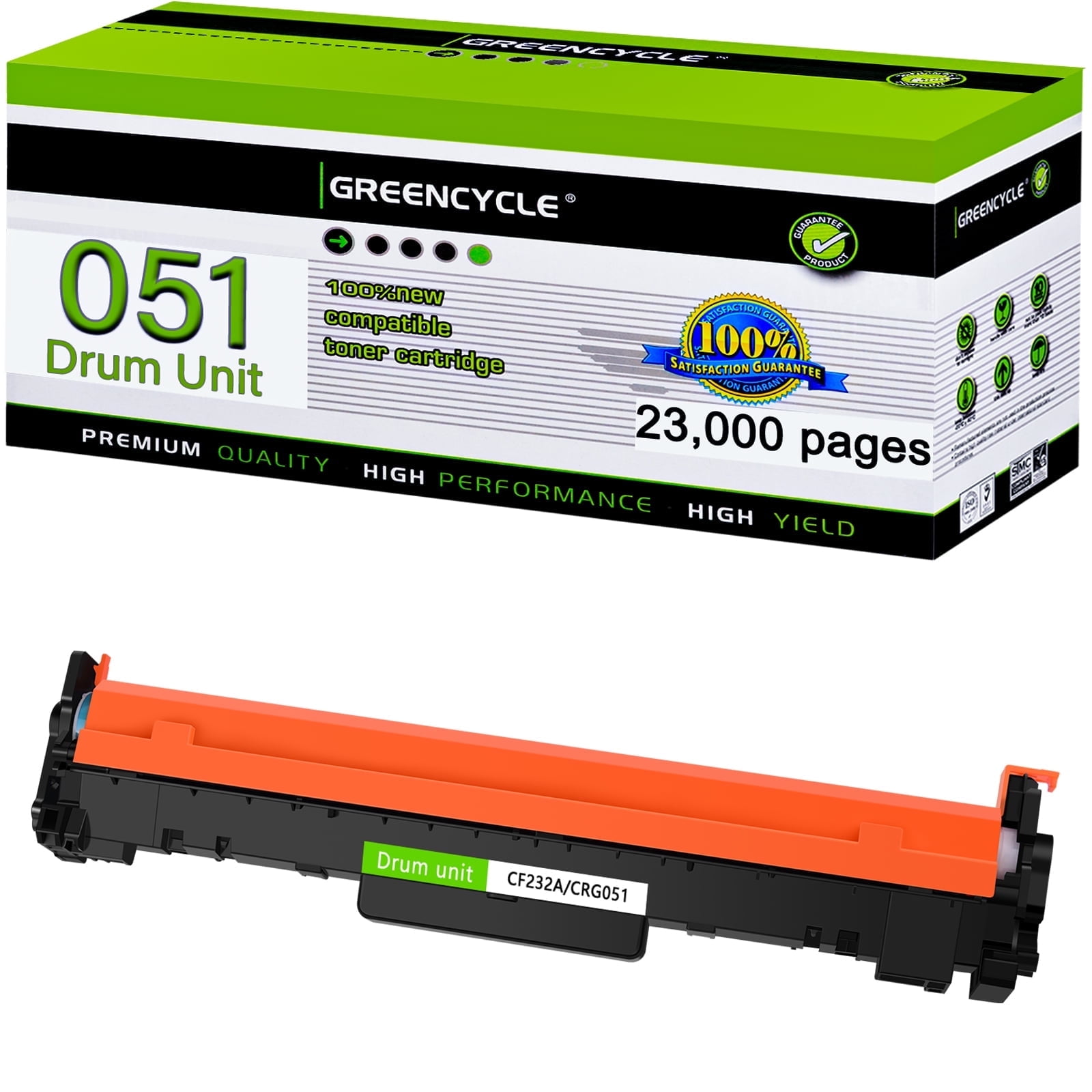 greencycle Compatible Replacement for Canon 051 Drum Unit CRG051 Drum Kit 2170C001 Use for ...