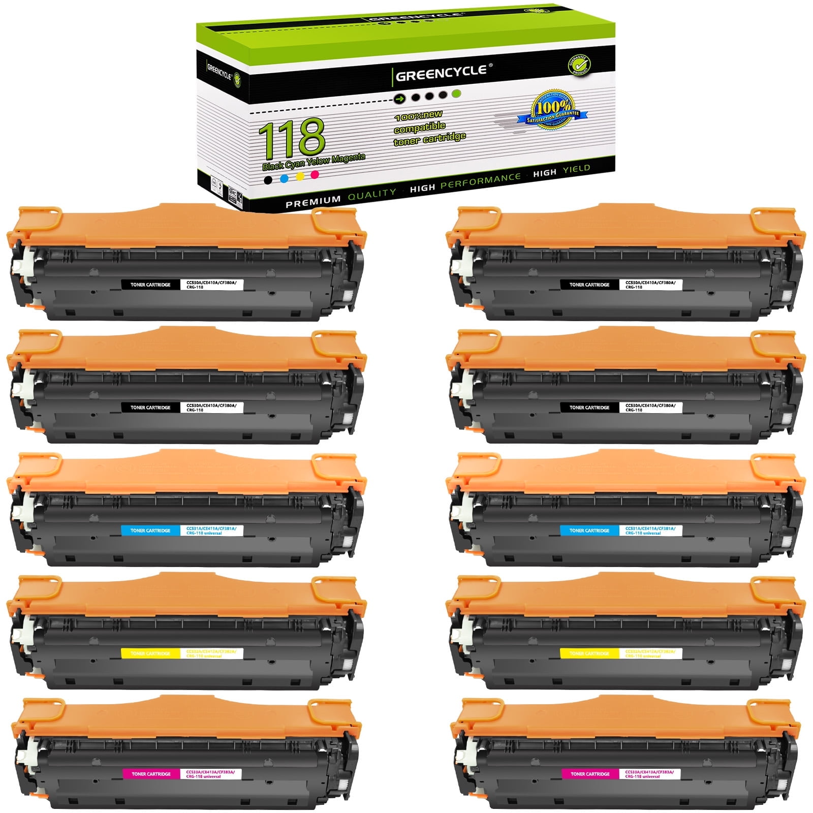 greencycle Compatible Toner Cartridge Replacement for Canon 118 CRG118 ...