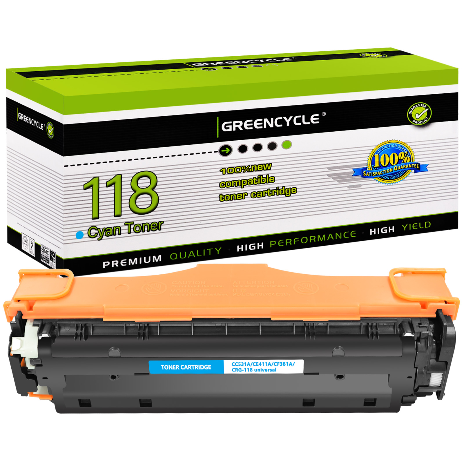 greencycle Compatible Toner Cartridge Replacement for Canon 118 CRG118 ...