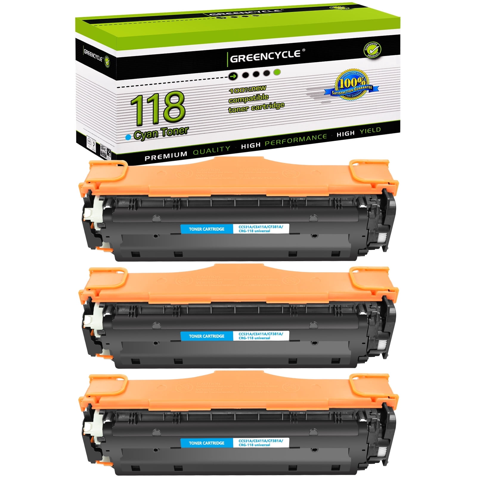 greencycle Compatible Toner Cartridge Replacement for Canon 118 CRG118 ...