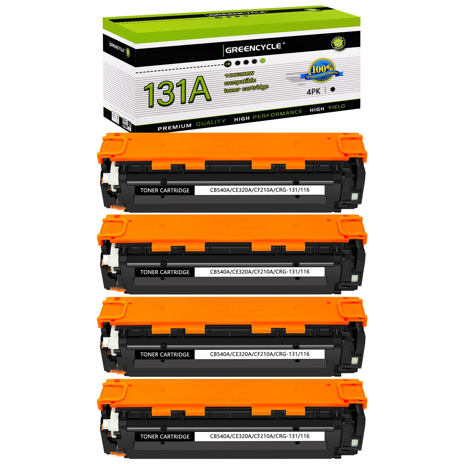 greencycle Compatible Toner Cartridge Replacement for HP 131A CF210A to ...