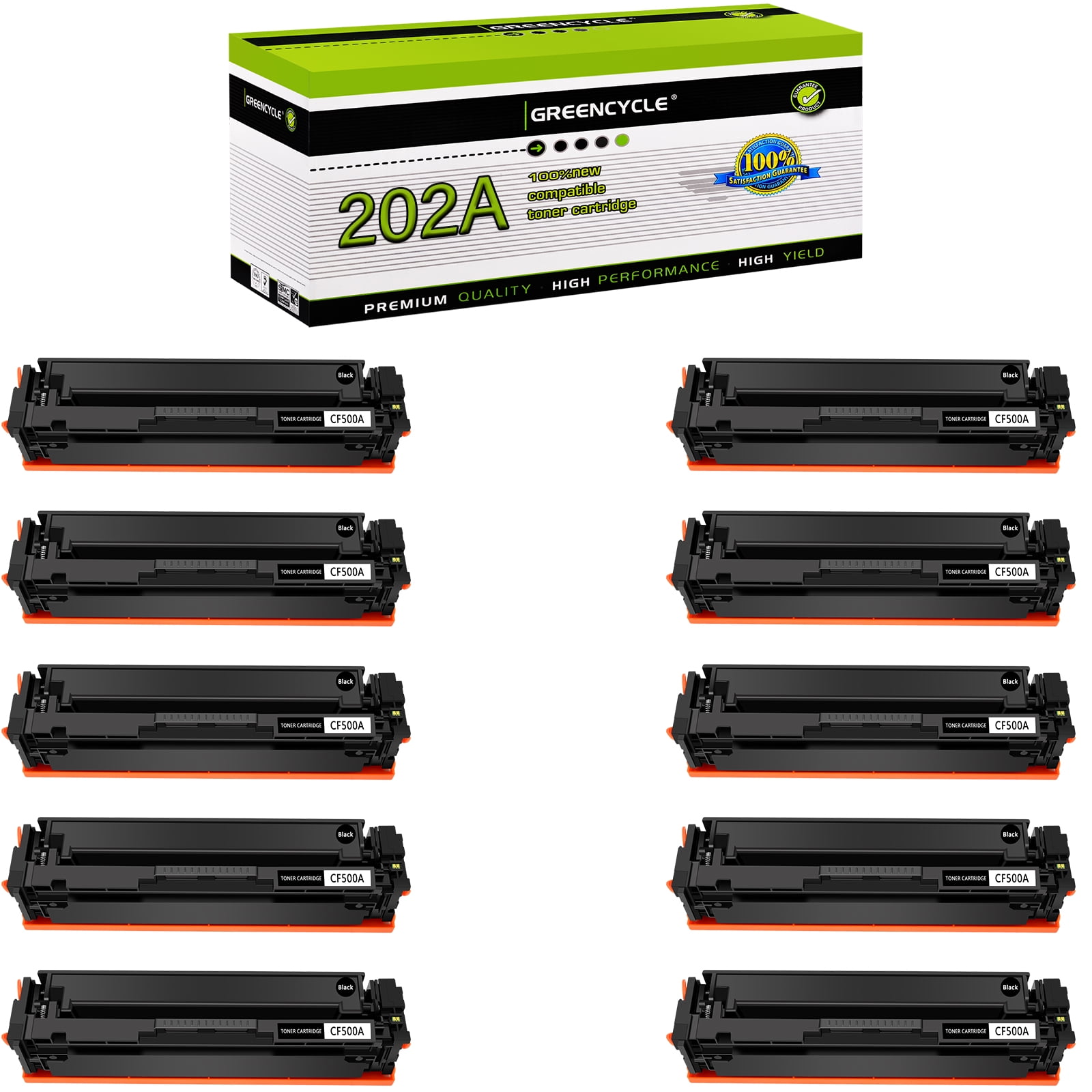 greencycle Compatible Toner Cartridge Replacement for HP 202A CF500A to ...