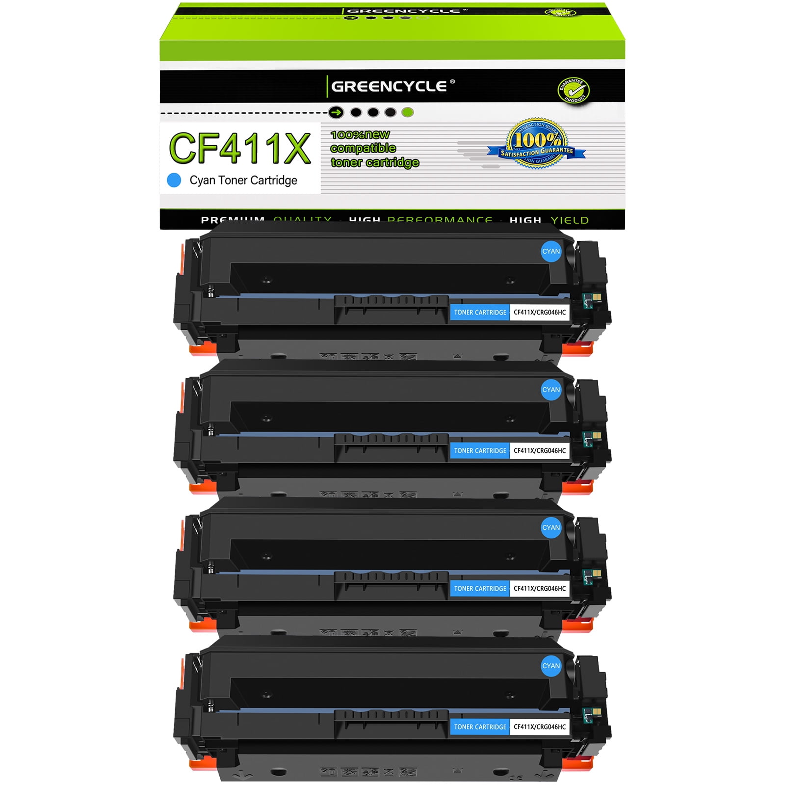 greencycle Compatible Toner Cartridge Replacement for HP 410A 410X ...