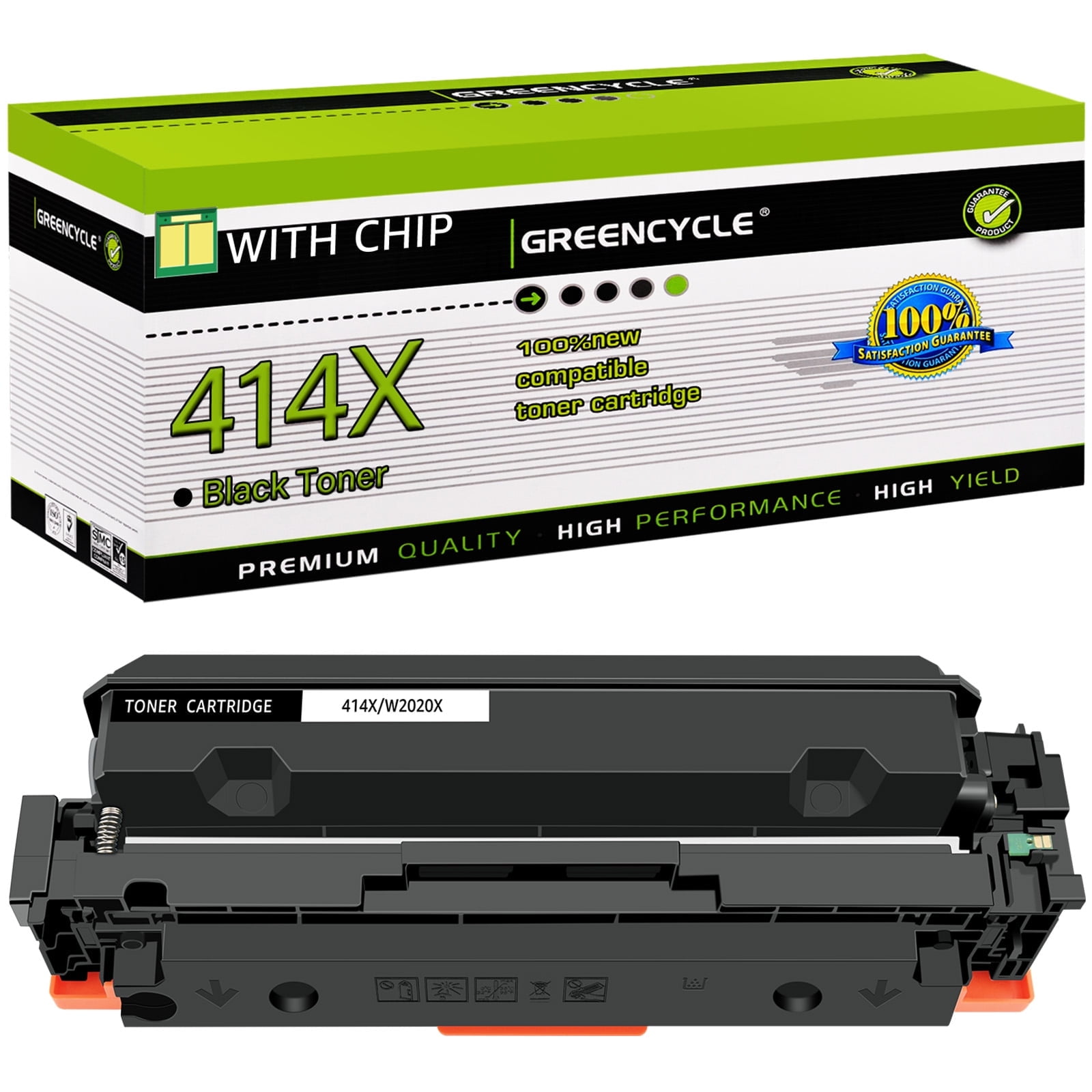 greencycle Compatible Toner Cartridge Replacement for HP 414X W2020X ...