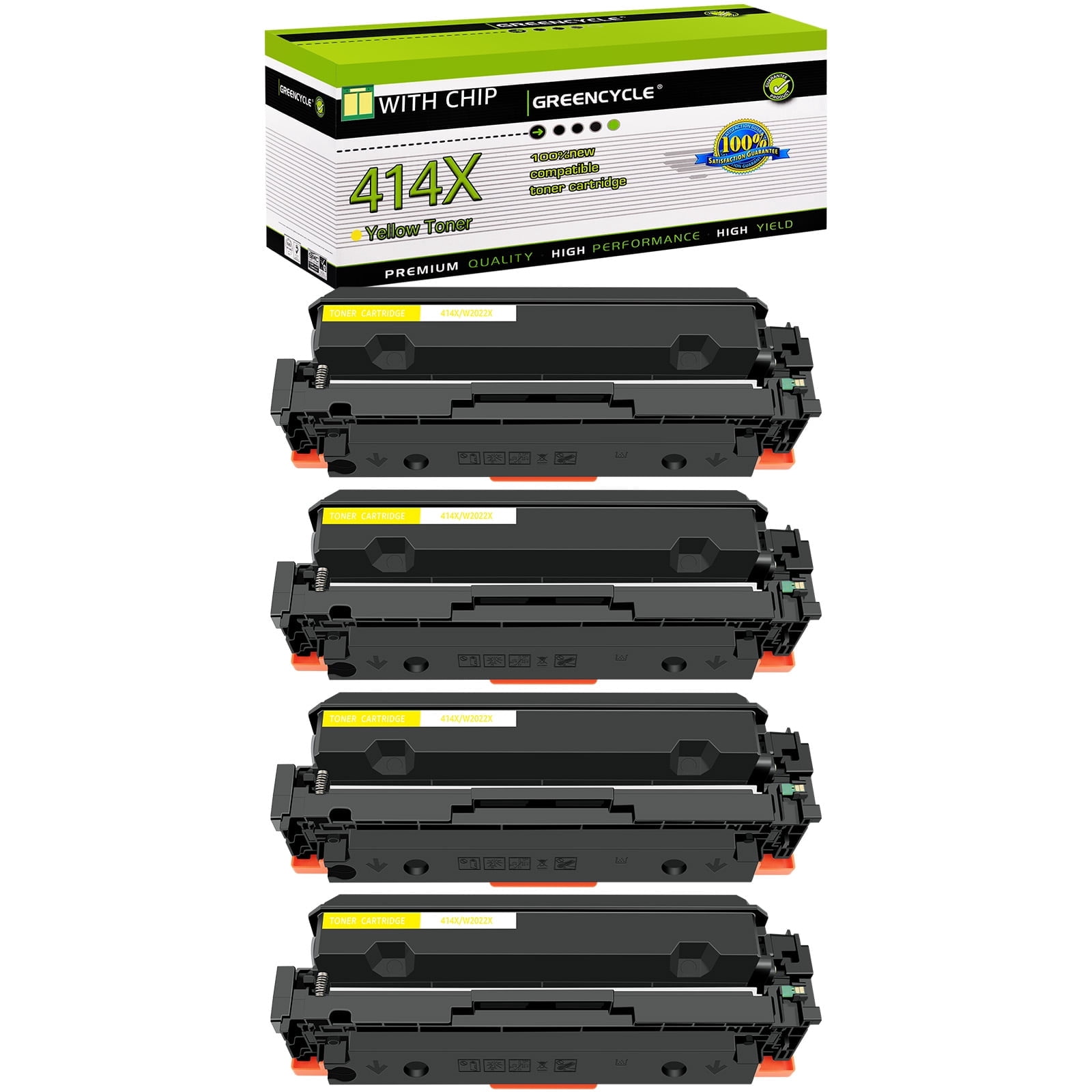 greencycle Compatible Toner Cartridge Replacement for HP 414X W2022X ...
