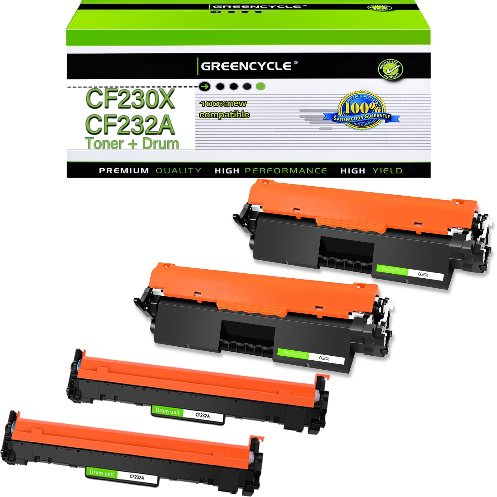 greencycle Compatible Toner Cartridges & Drum Replacement for HP 30x ...