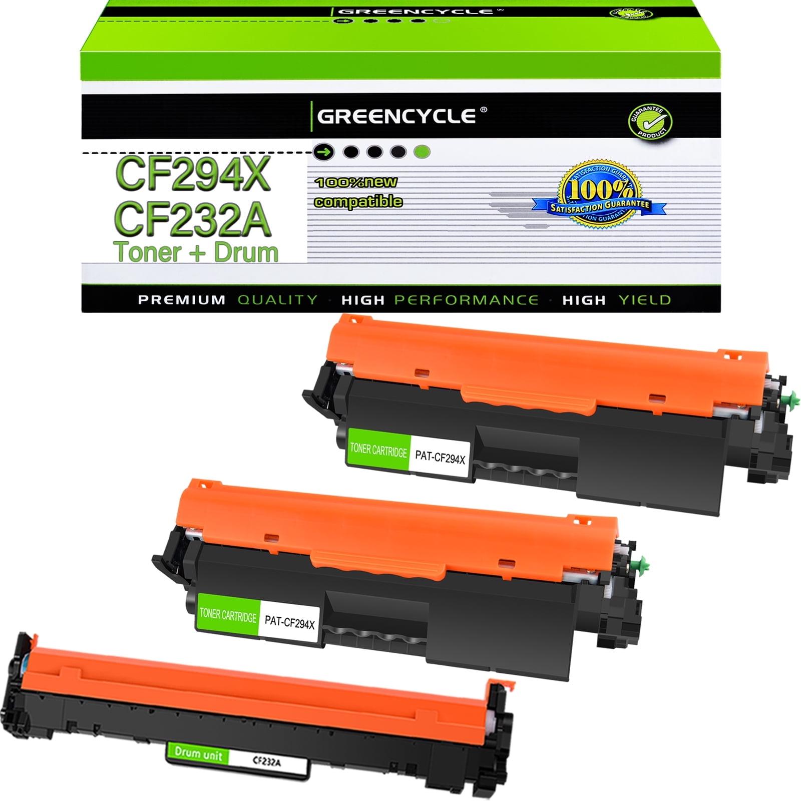 greencycle Compatible Toner Cartridges & Drum Replacement for HP 94X ...
