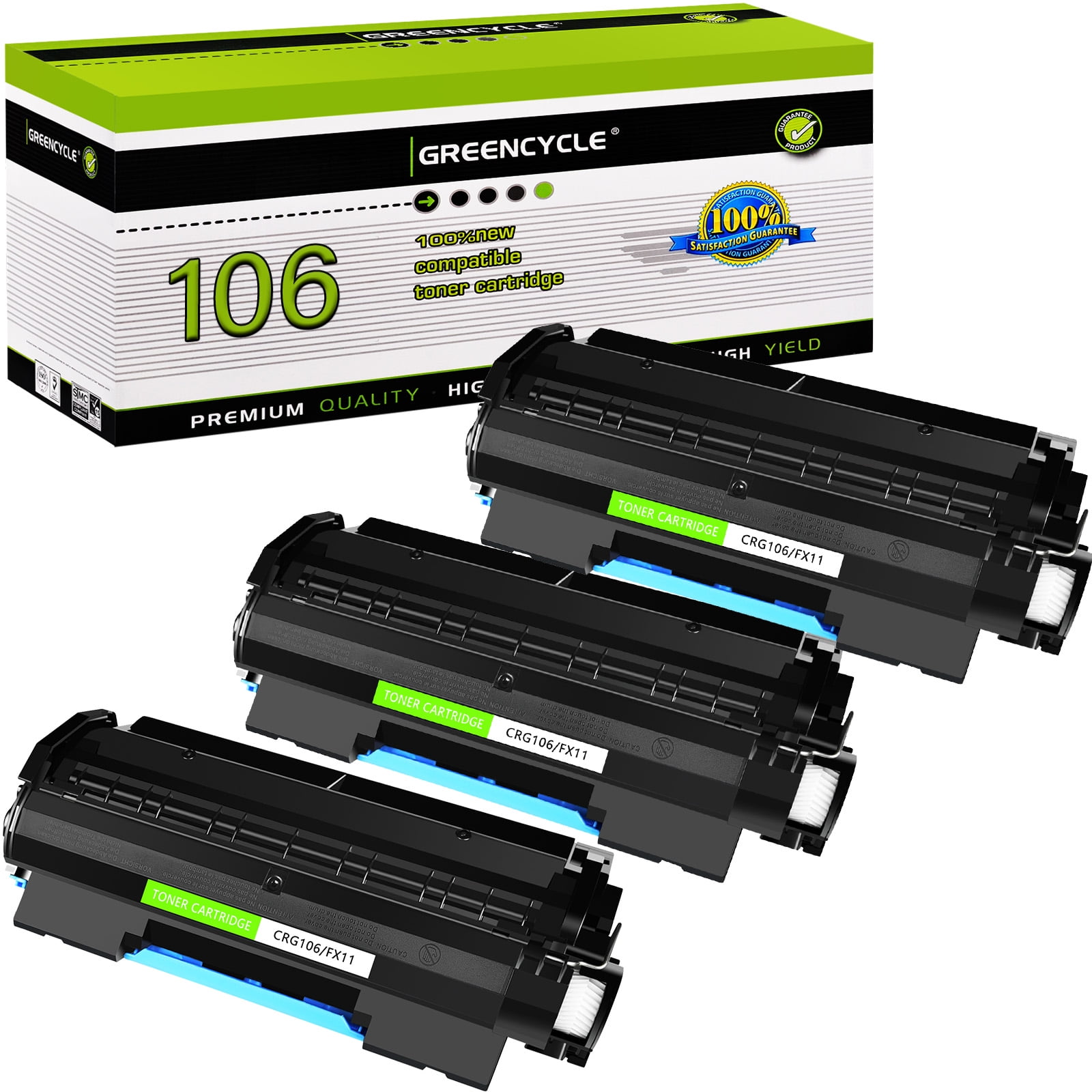 greencycle Compatible Toner Cartridges Replacement for Canon C106 CRG ...
