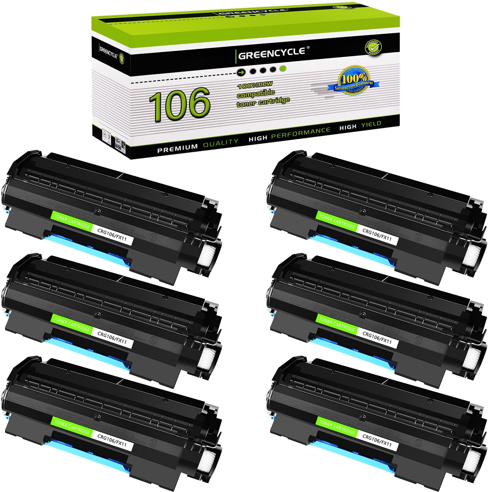 greencycle Compatible Toner Cartridges Replacement for Canon C106 CRG ...