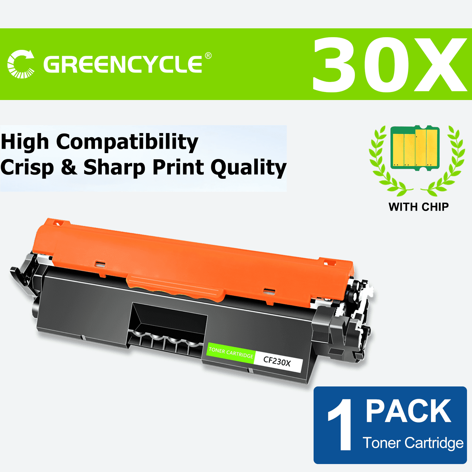 greencycle High Yield CF230X Toner Cartridge Replacement Compatible for ...