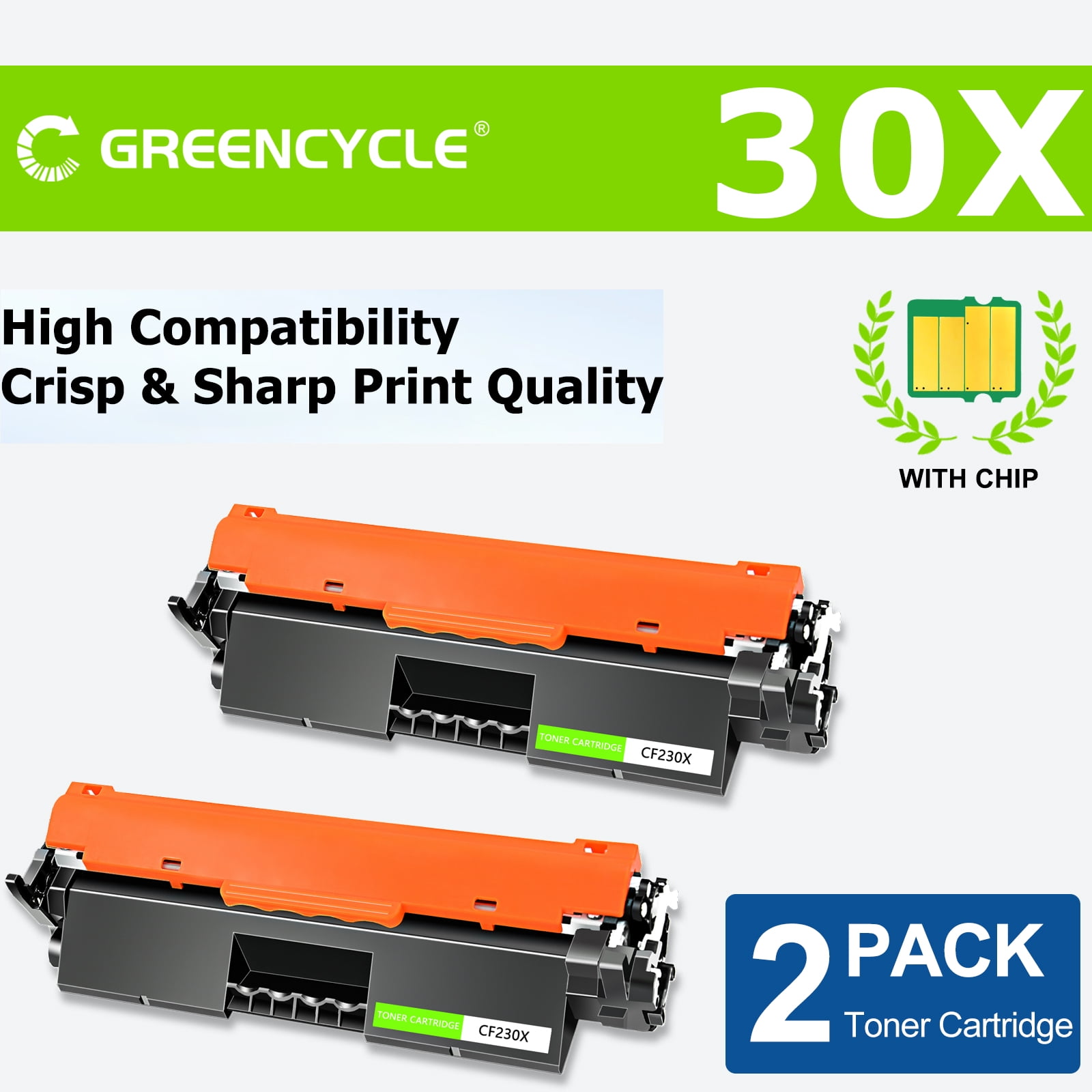greencycle High Yield CF230X Toner Cartridge Replacement Compatible for ...
