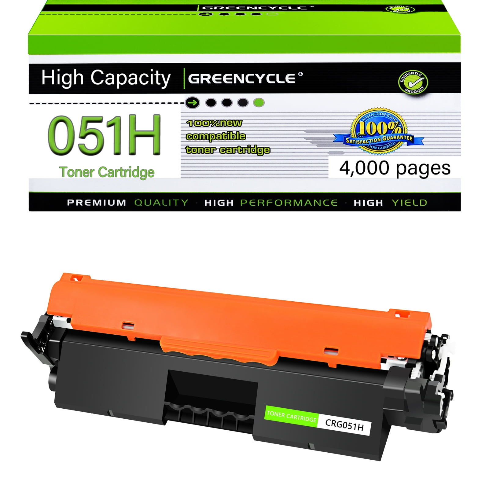 greencycle High Yield CRG051H Toner Cartridge Replacement Compatible ...