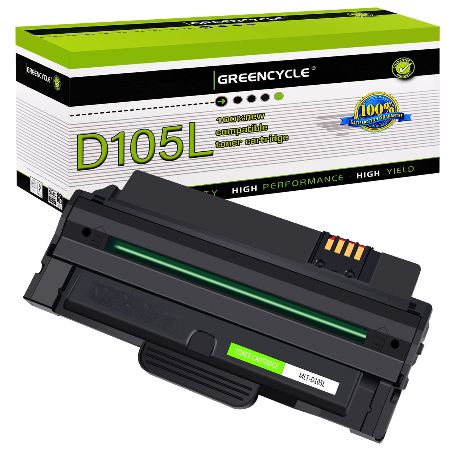 greencycle MLT-D105L High Yield Toner Cartridge Replacement Compatible ...
