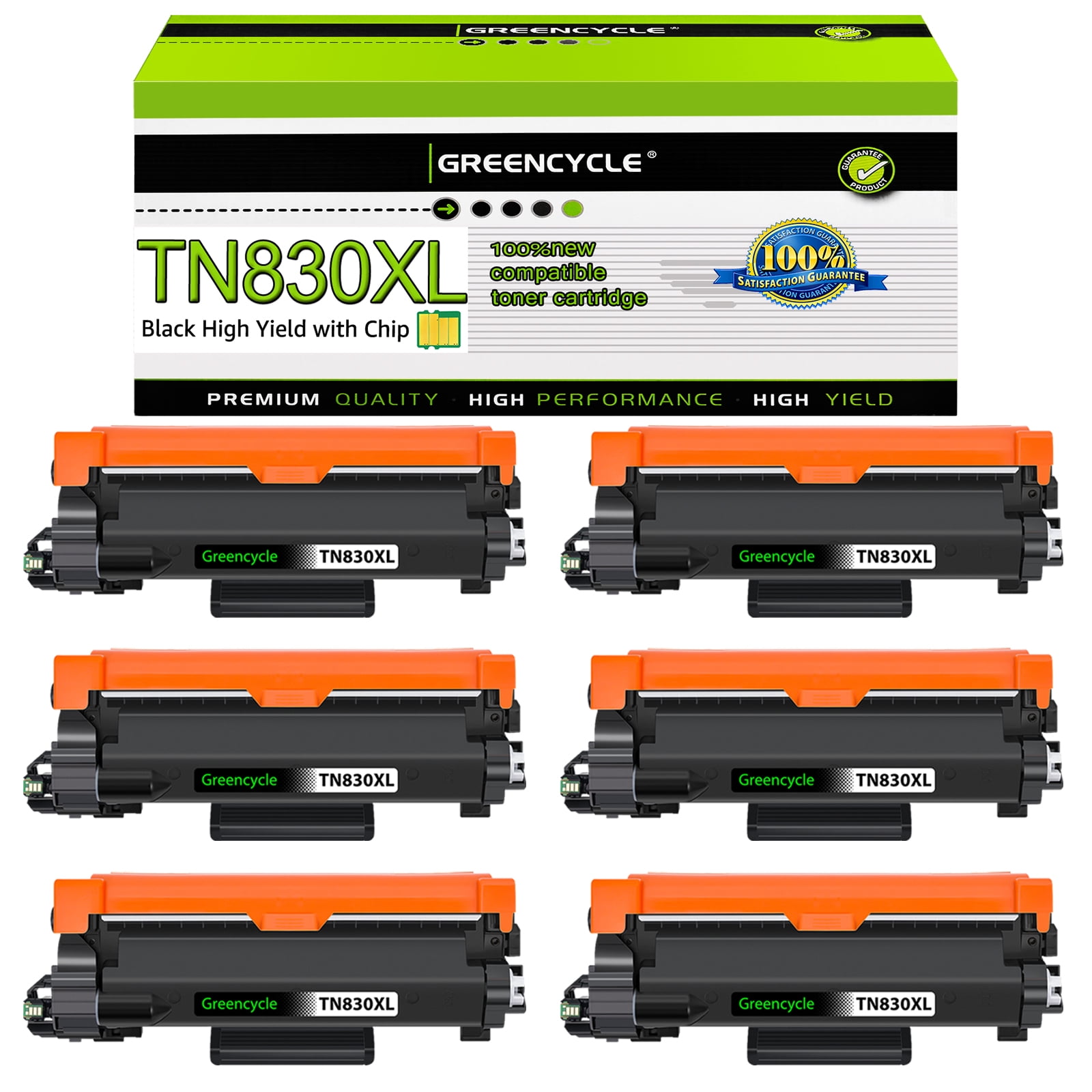 greencycle TN830XL Toner Cartridge Replacement Compatible for Brother ...