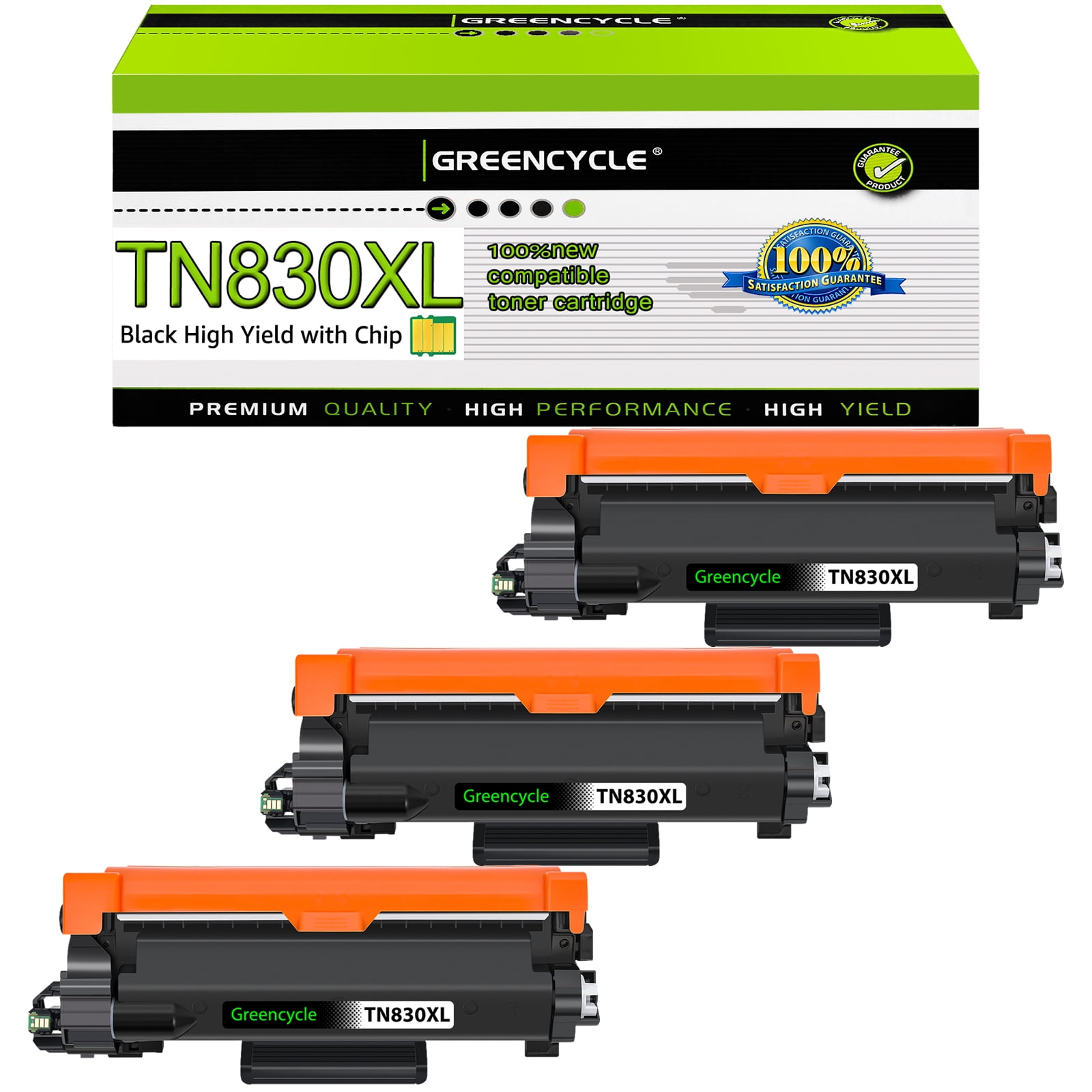 greencycle TN830XL Toner Cartridge Replacement Compatible for Brother ...