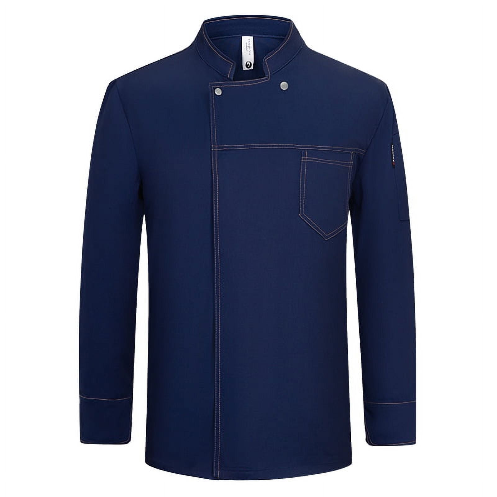 grey Chef uniform Long Sleeve chef jacket Cook Coat Chef T-shirt Baker Work Uniform Waiter ...