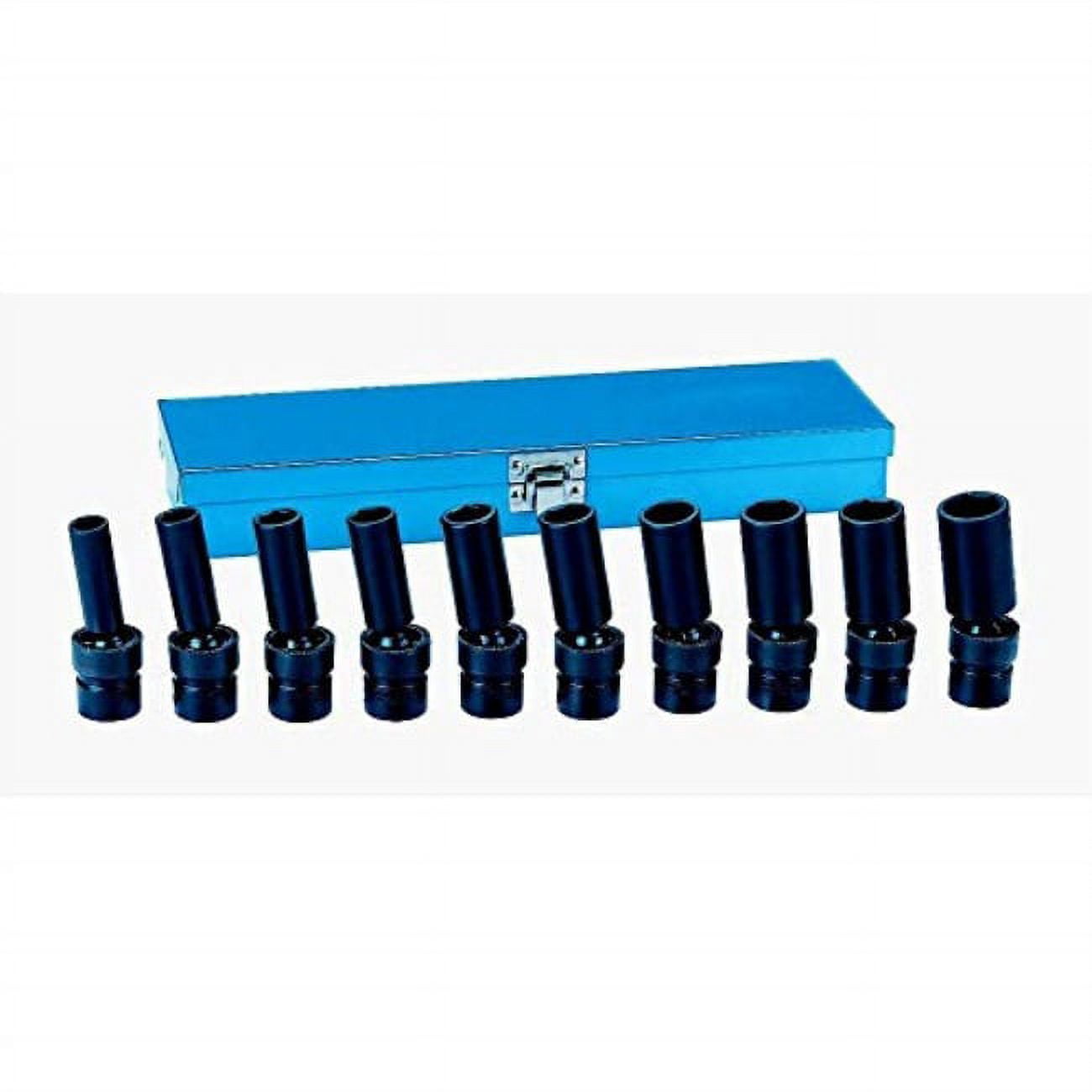 grey pneumatic (1210umd) 3/8" drive 10-piece deep universal metric ...